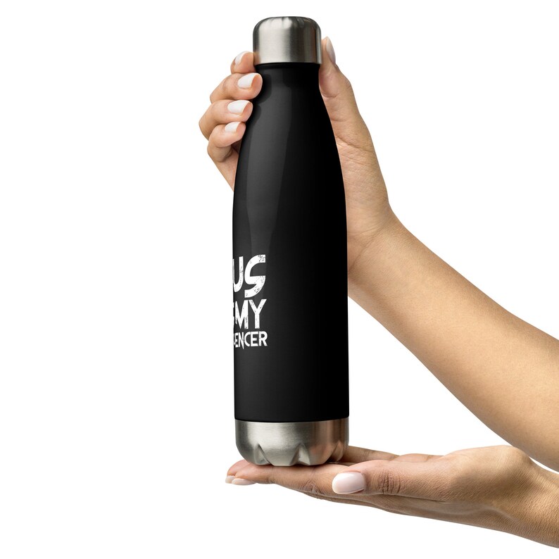 Jesus is My Influencer Stainless Steel Water Bottle - Etsy