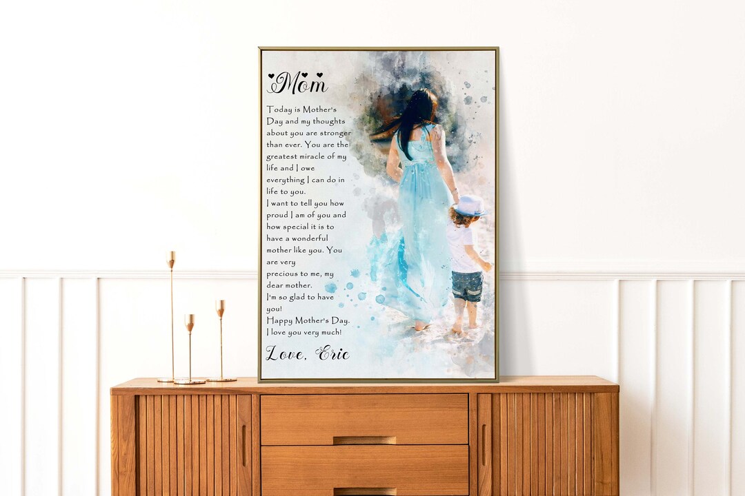 Personalized Thank You Letter for Mom, Mothers Day Gift for Mom From ...