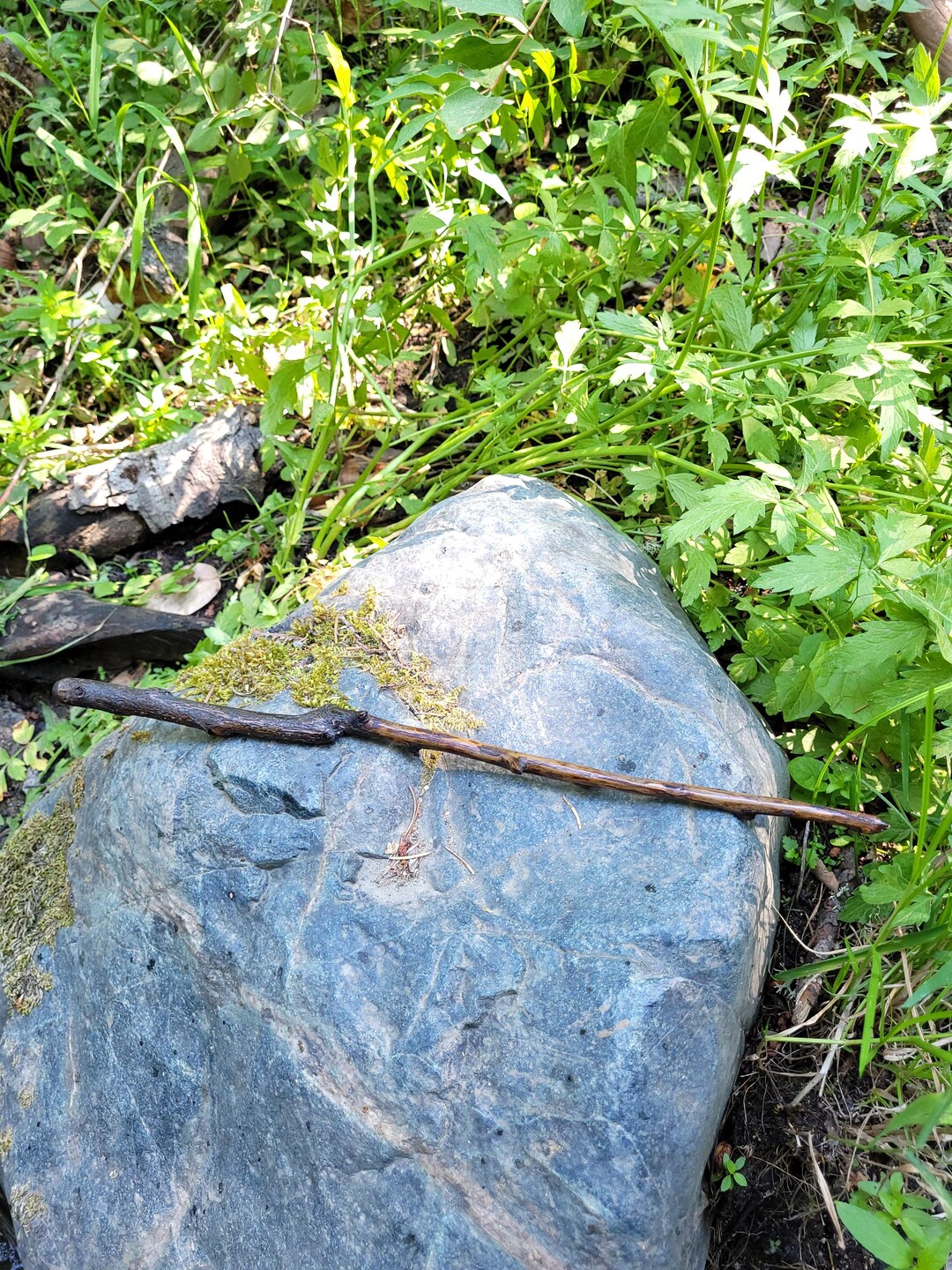 Hand Carved Wooden Wand - Etsy