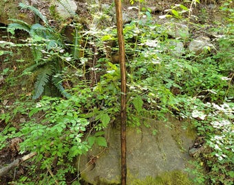 Hand Carved Wooden Staff - Etsy