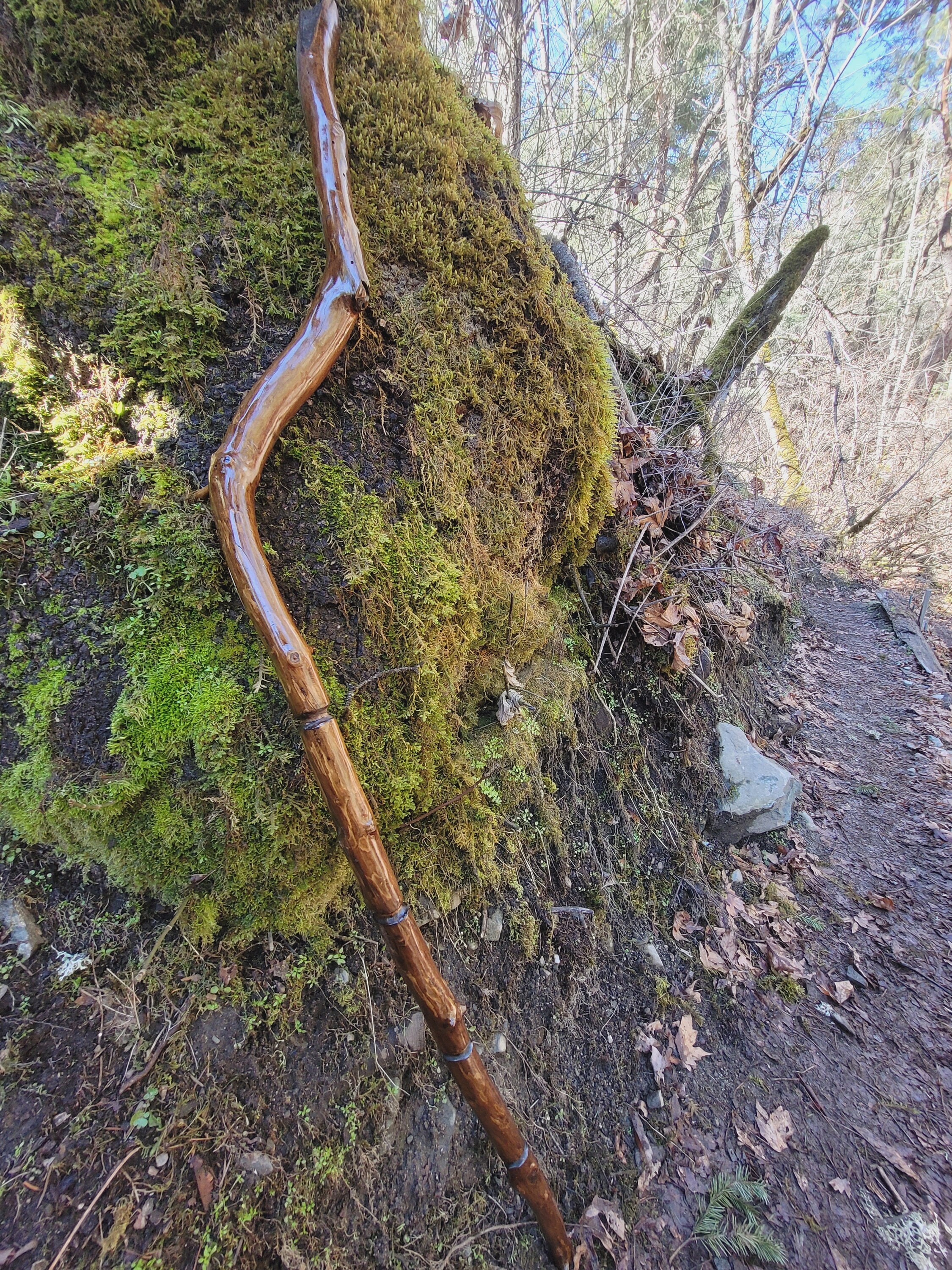 Hand Carved Wooden Staff - Etsy