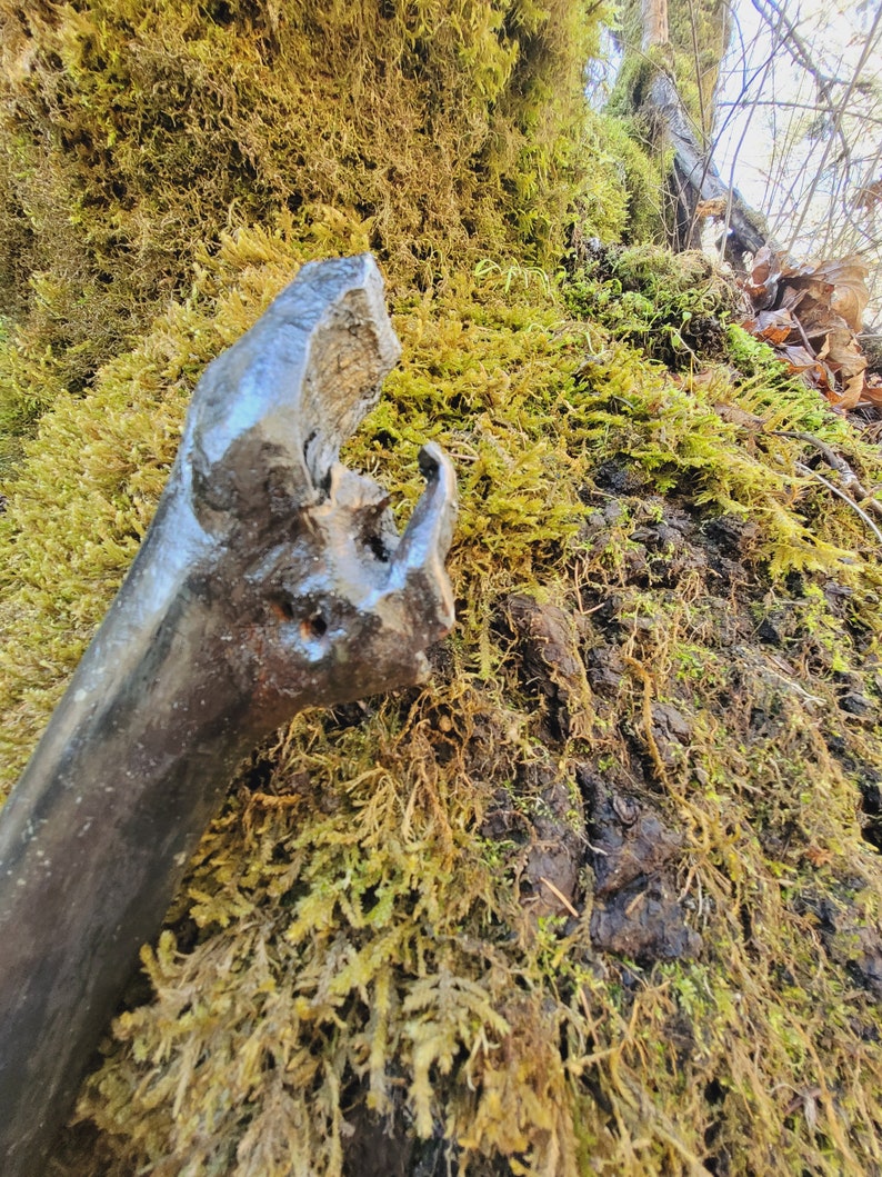 Hand Carved Wooden Staff - Etsy