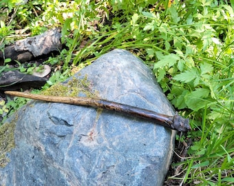 Handmade Hand Carved Wooden Magic Wand With Crystals, Gifts for Witches ...