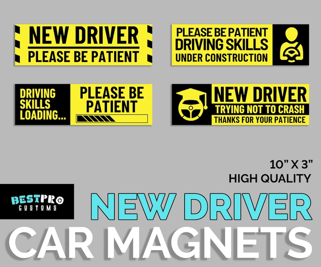 Student Driver Car Magnet: Please Be Patient, New Driver Gift - Etsy