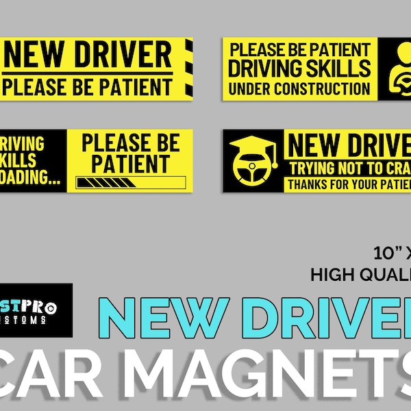 New Driver Car Stickers - Etsy