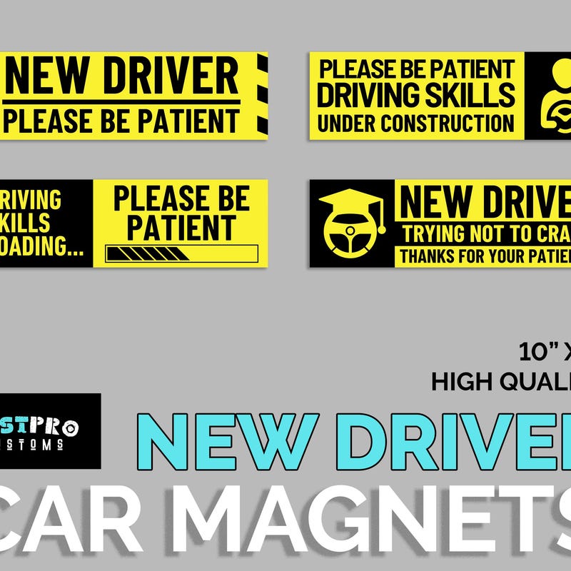 New Driver Sticker - Etsy