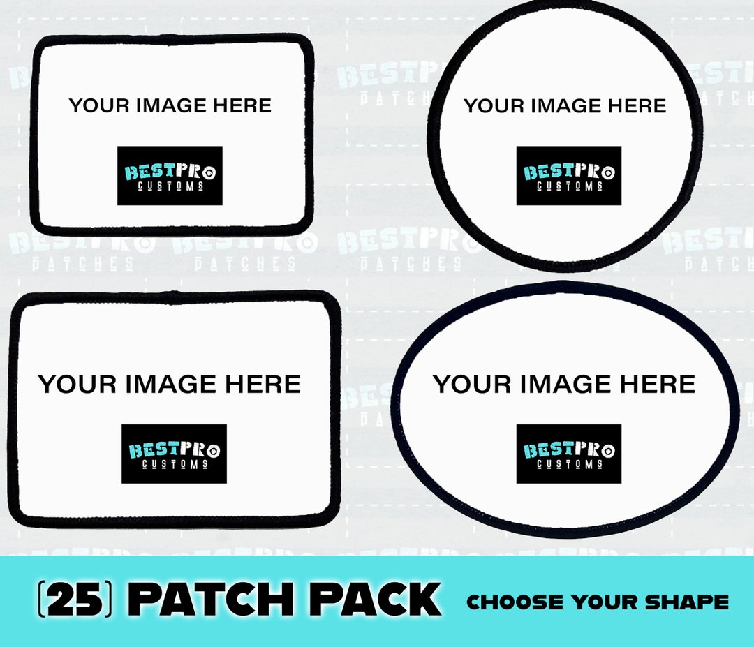 Wholesale Custom Sublimation Patches - Set of 25 for Budget-friendly ...