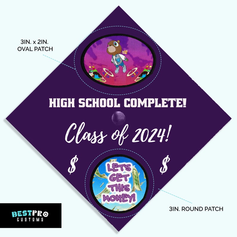 Custom Graduation Photo Patch: Iron-on Sublimation Polyester - Etsy