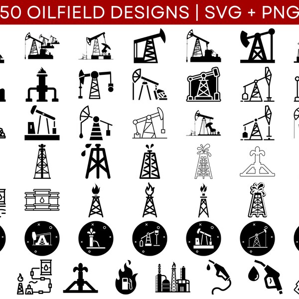 Oil Field Svg - Etsy