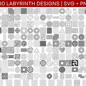 Labyrinth Svg - Etsy