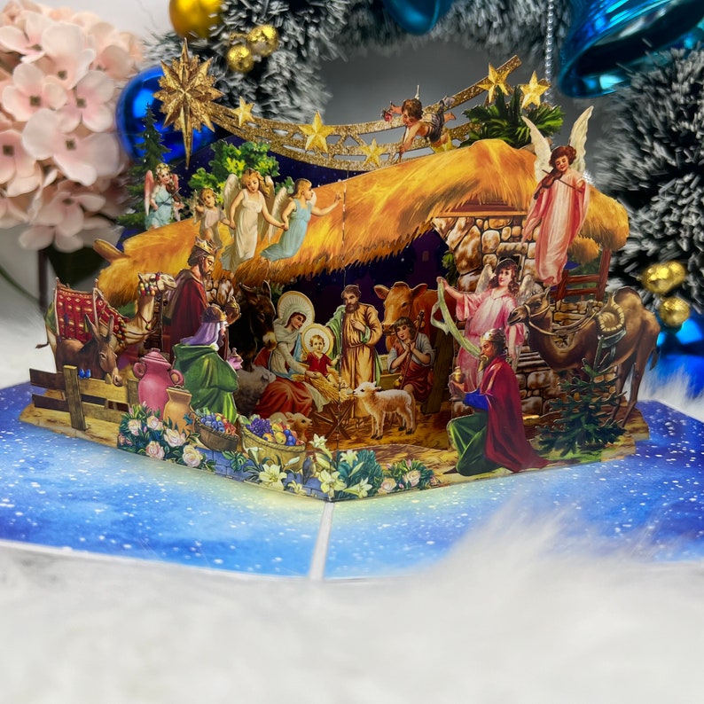 3D Pop-up Jesus Christ Christmas Card Perfect Christmas Gift - Etsy