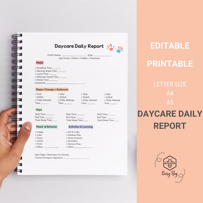Toddler Daily Sheet - Etsy