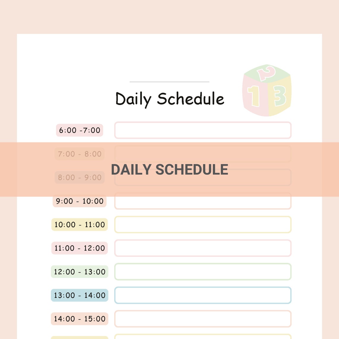 EDITABLE Daycare Planner, Daily Schedule, Daycare Routine, Home Daycare ...