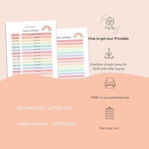 Editable Daycare Daily Schedule: Printable Classroom Planner (PDF) - Etsy