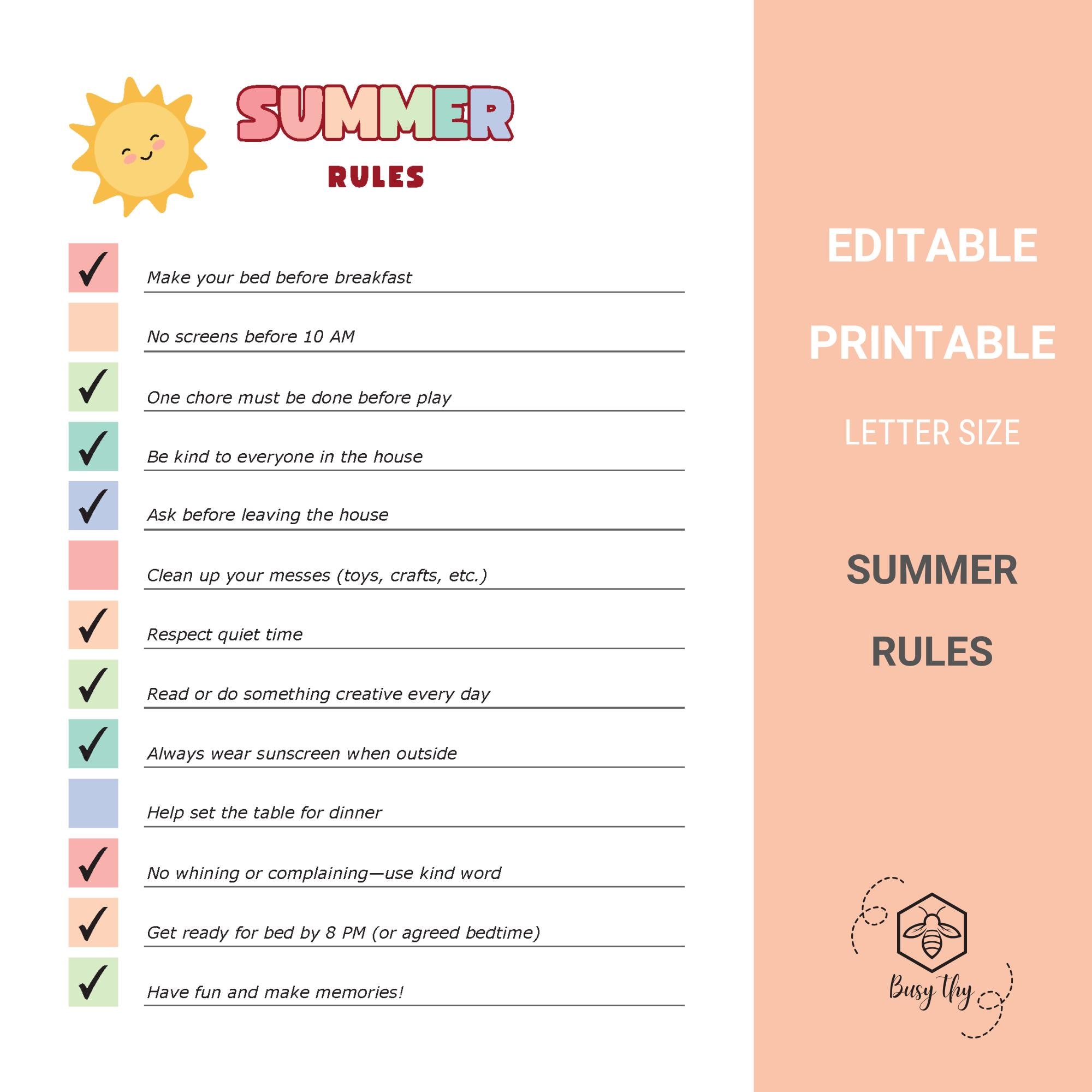 Printable Rule Charts Free Editable Classroom Rules Poster | Customize