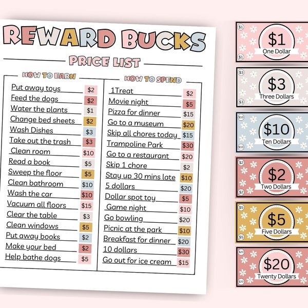 Kids Reward System - Etsy
