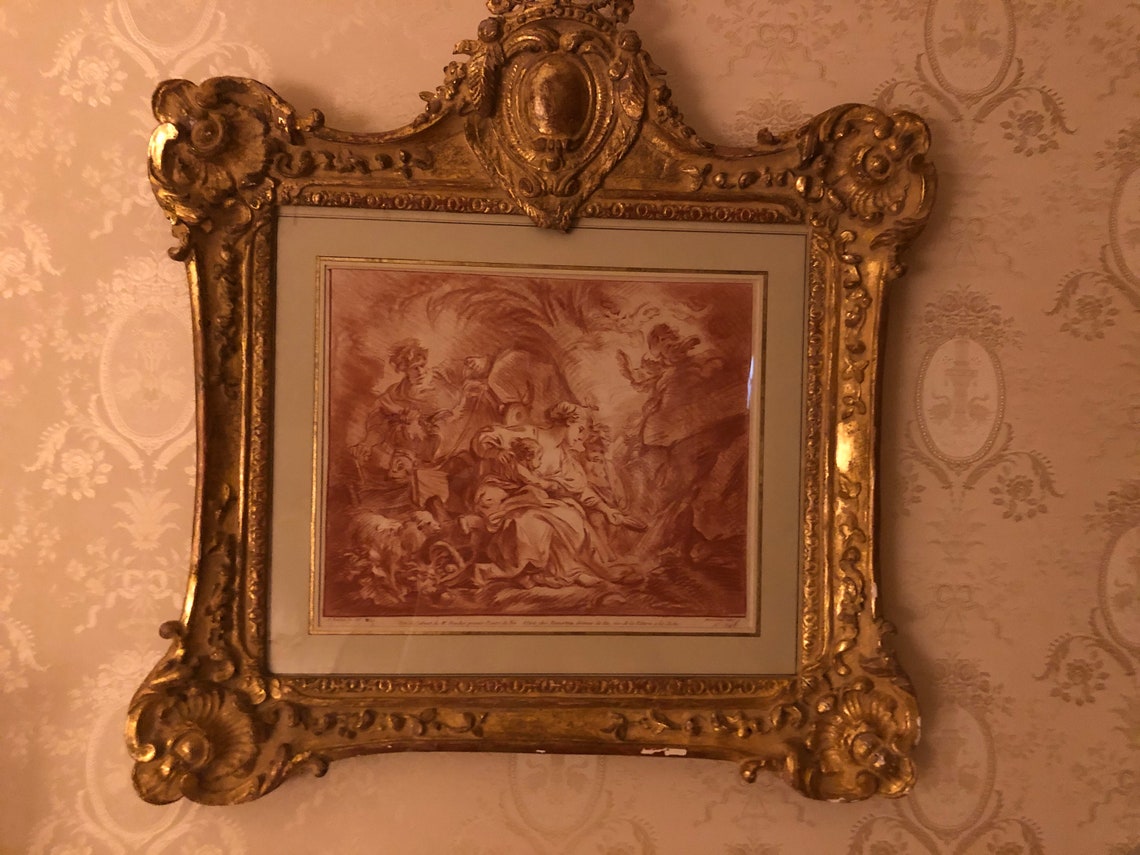 Antique French Engraving Gravure Paintings - Etsy