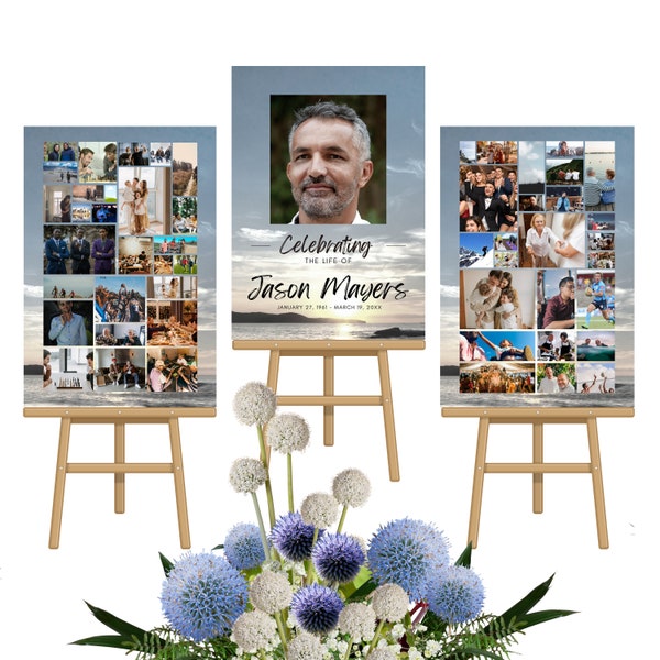 In Loving Memory Collage Template - Etsy