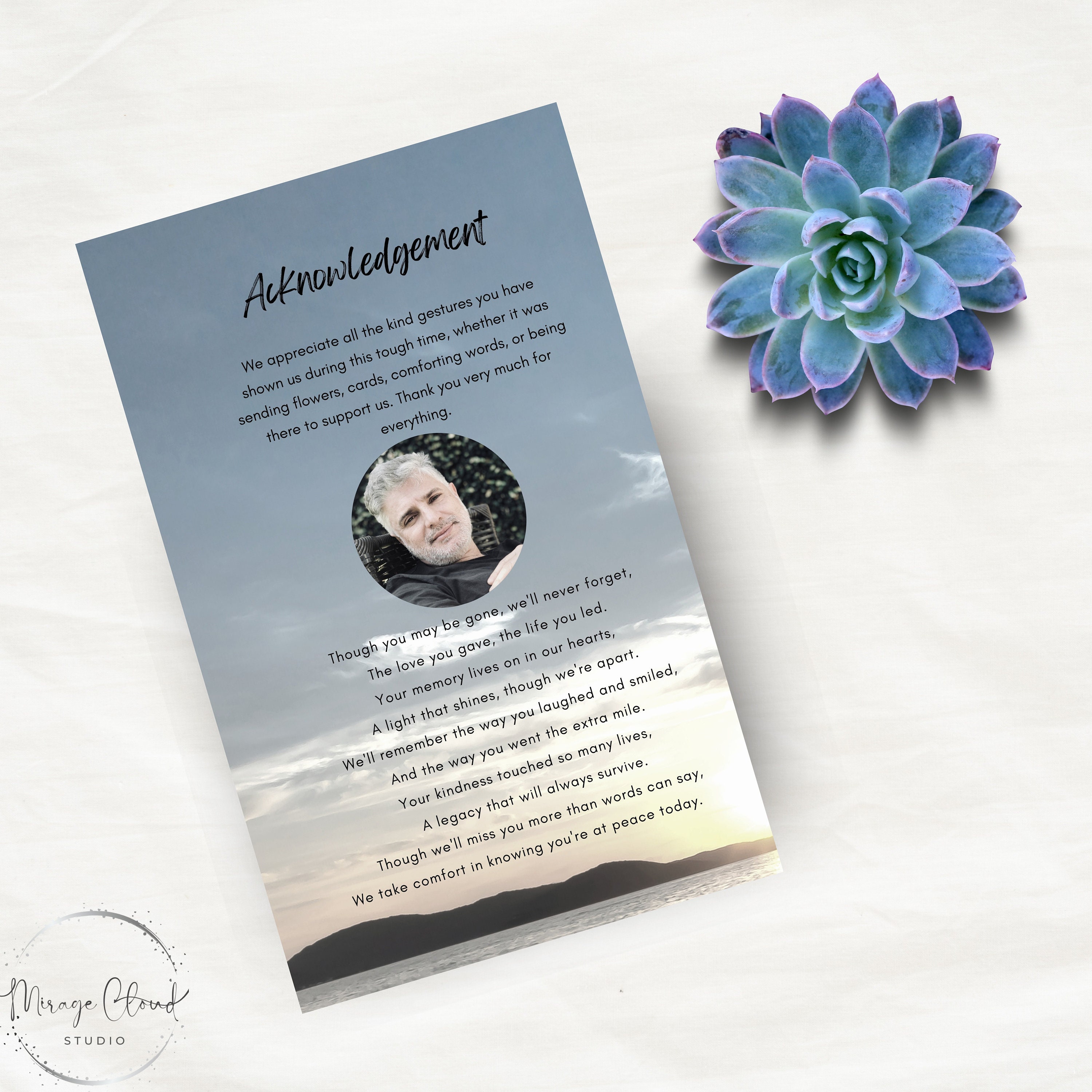 Funeral Program Celebrating the Life Minimalist Program in Loving ...