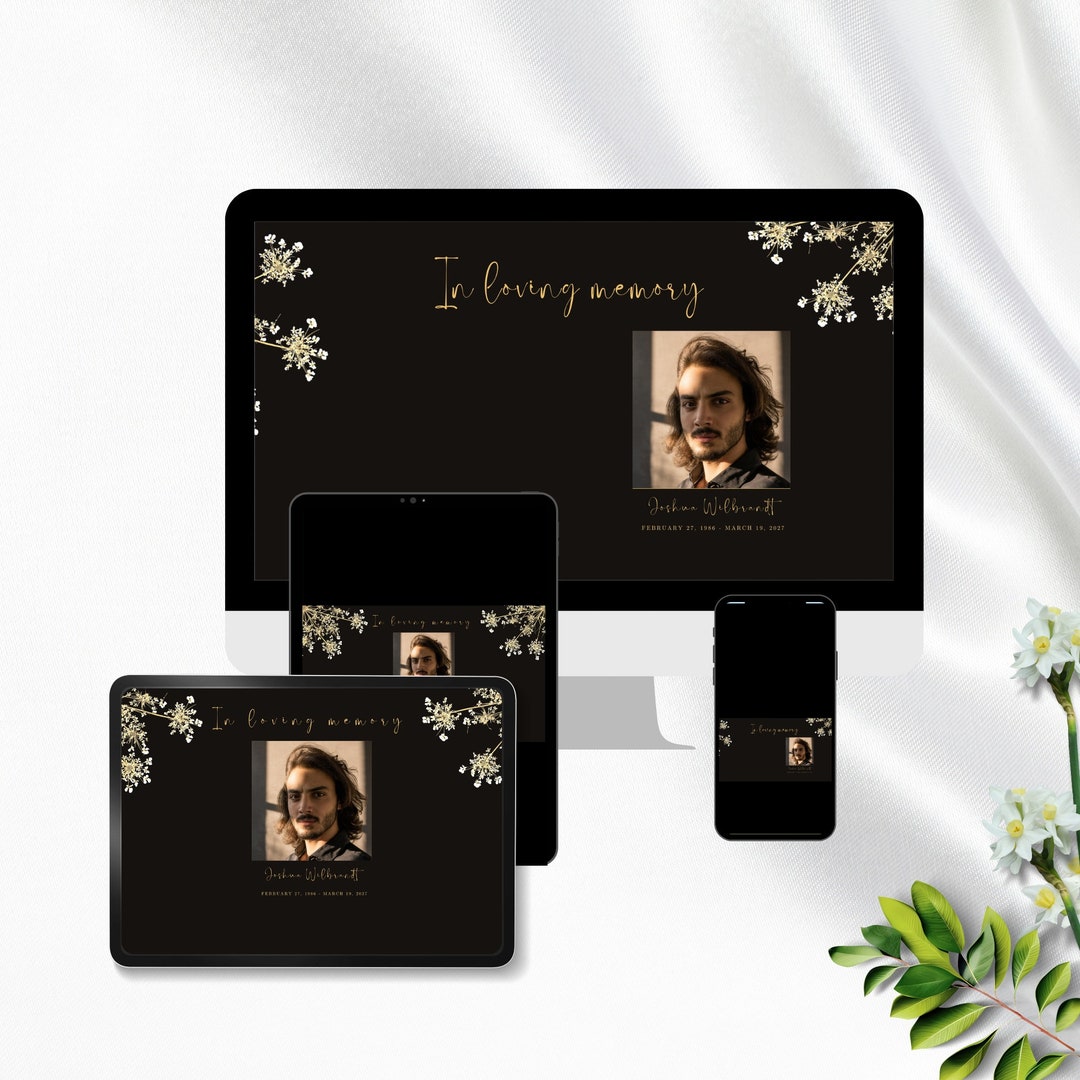 Funeral Zoom Background Celebrating the Life Zoom Screen Funeral Zoom ...