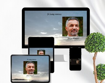 Funeral Zoom Background Celebrating the Life Zoom Screen Funeral Zoom ...