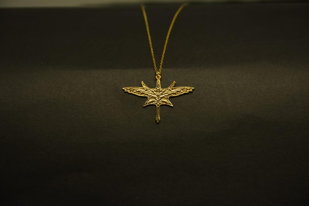 14K Solid Gold Avatar Ikran Necklace - Summer Gift - Pandora Jewelry ...