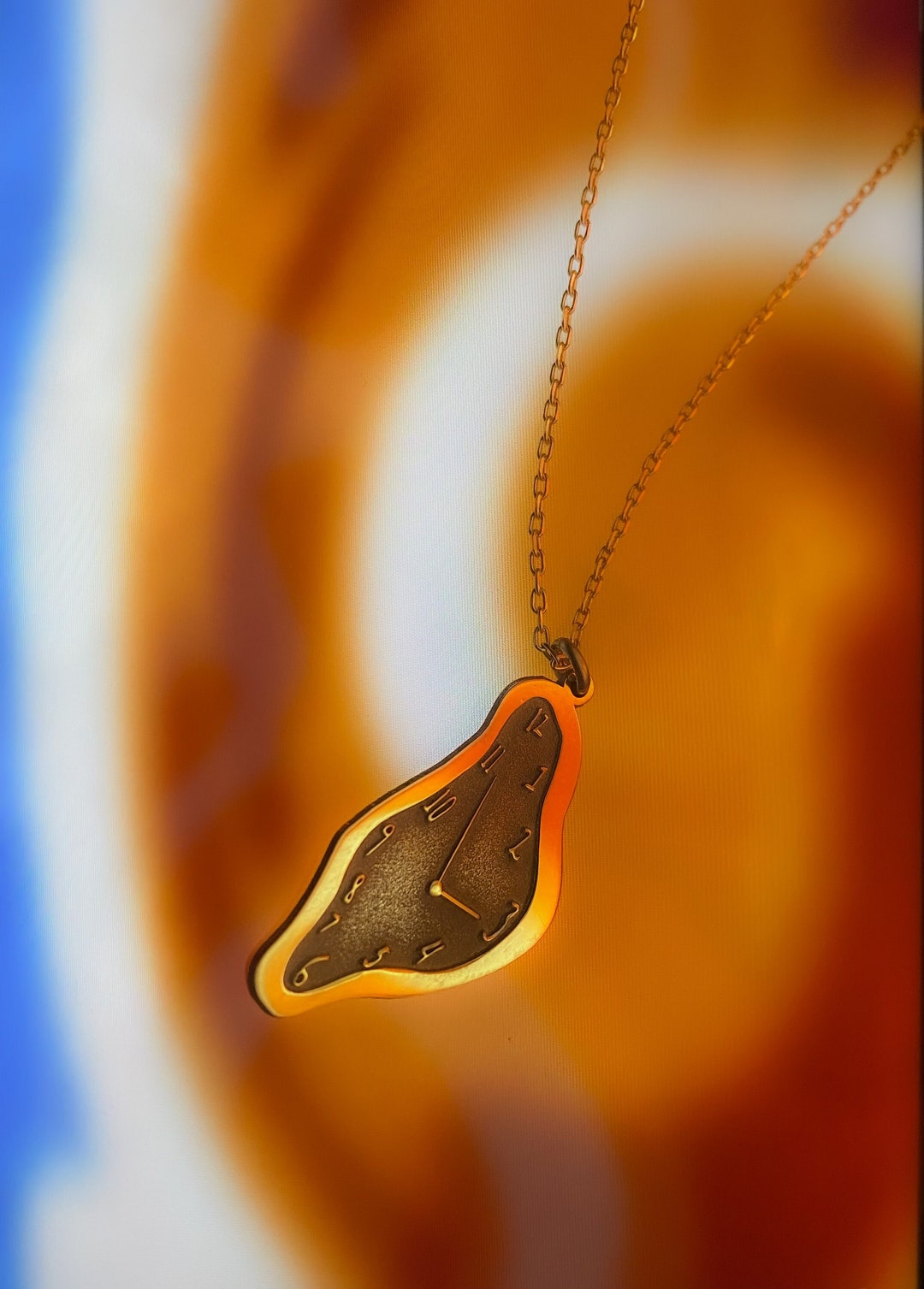 The Persistence of Memory Art Necklace - Summer Gift - Salvador Dali ...