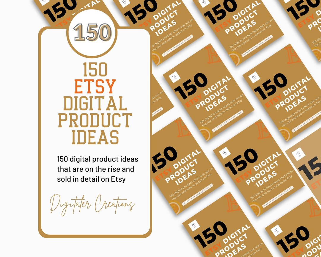 Etsy 150 Digital Product Ideas, Small Business Plan, Niche List, Online ...