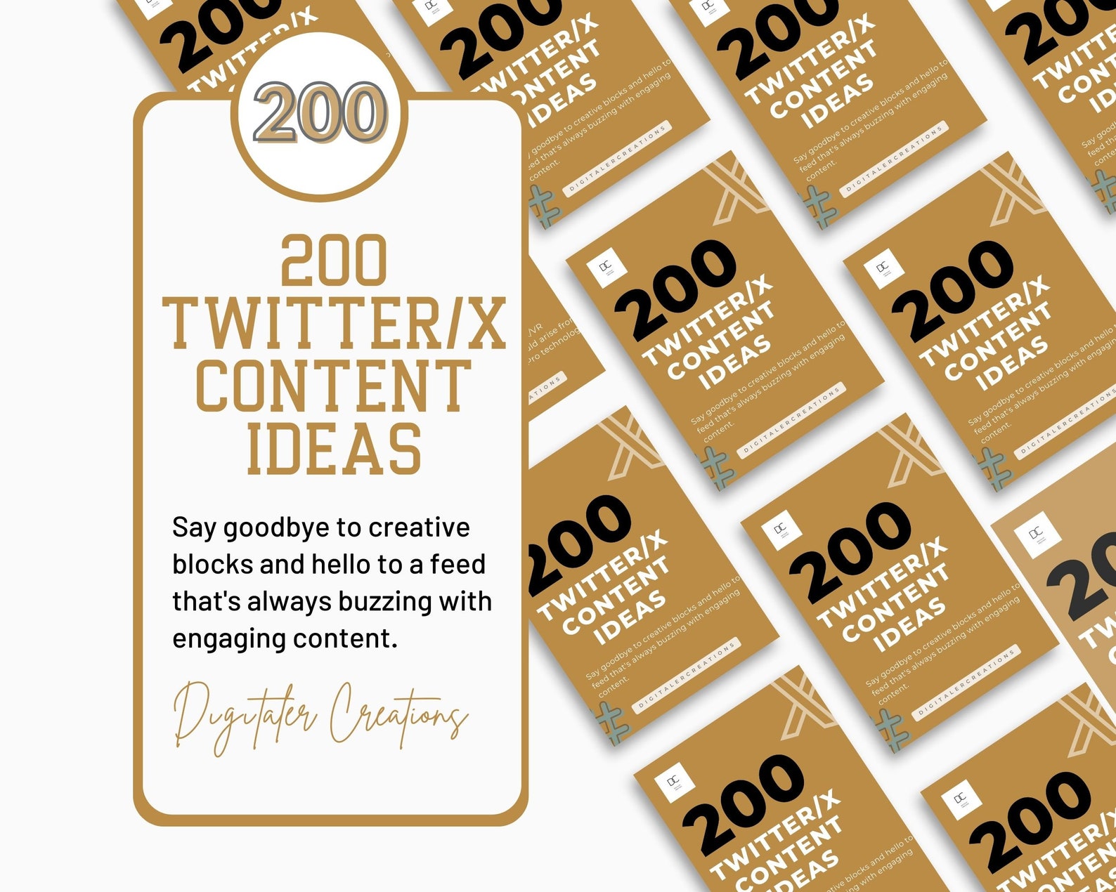 200 Twitter Content Ideas: Small Business Marketing (PDF) - Etsy