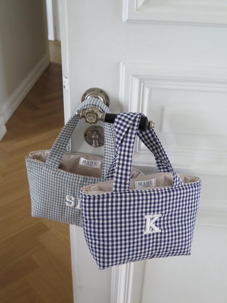 Gingham Mini Tote Bag - Etsy