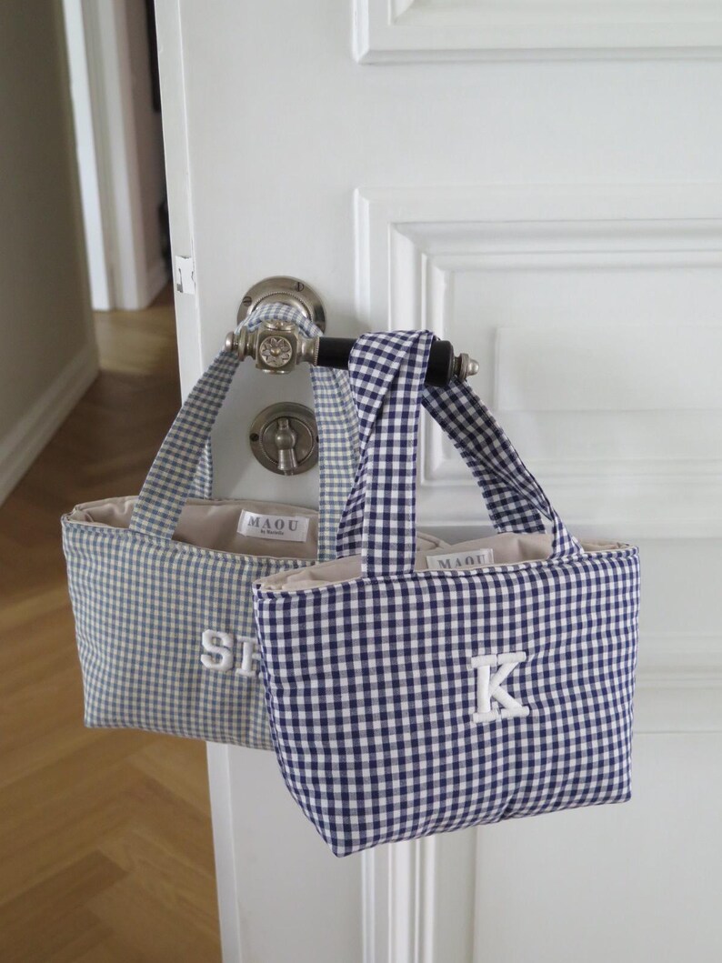 Gingham Mini Tote Bag - Etsy