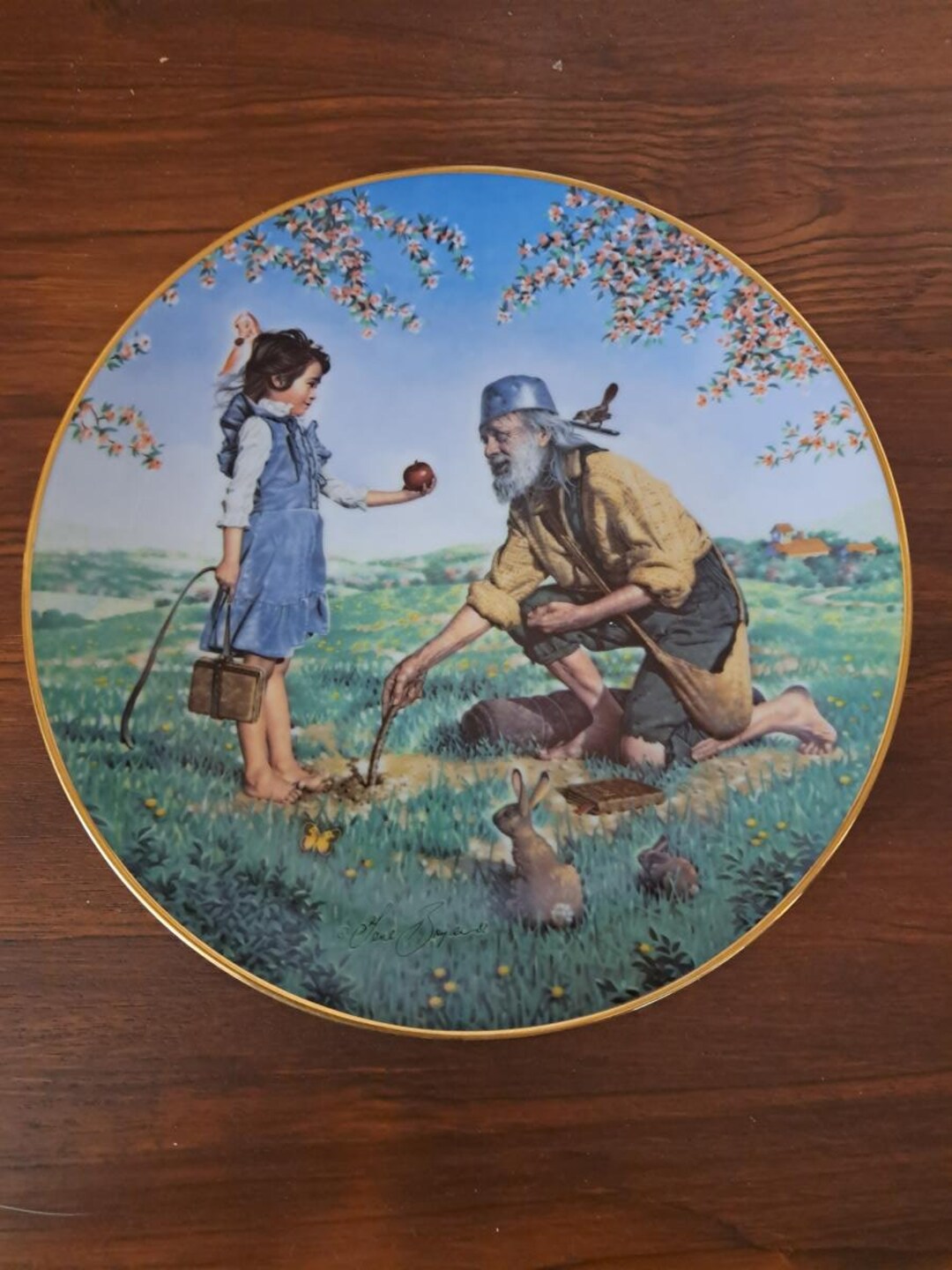Johnny Appleseed Plate - Etsy