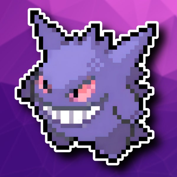 Pixel Art Gengar - Etsy