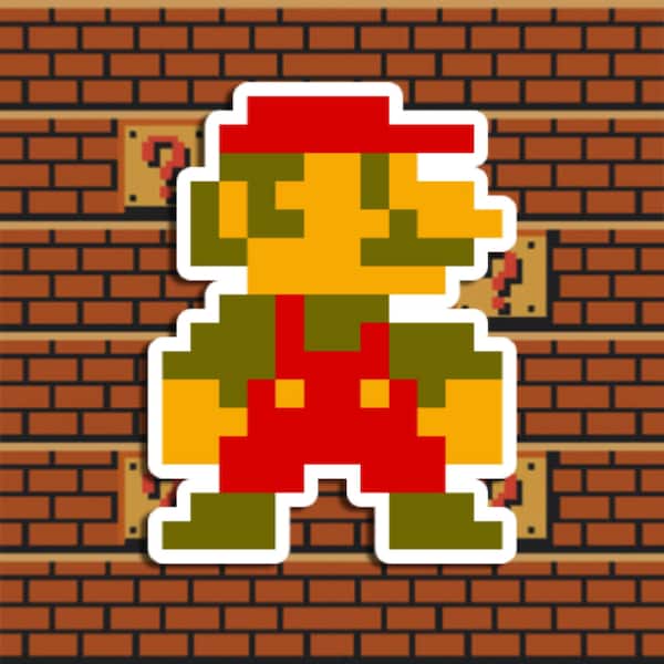 8 Bit Mario - Etsy