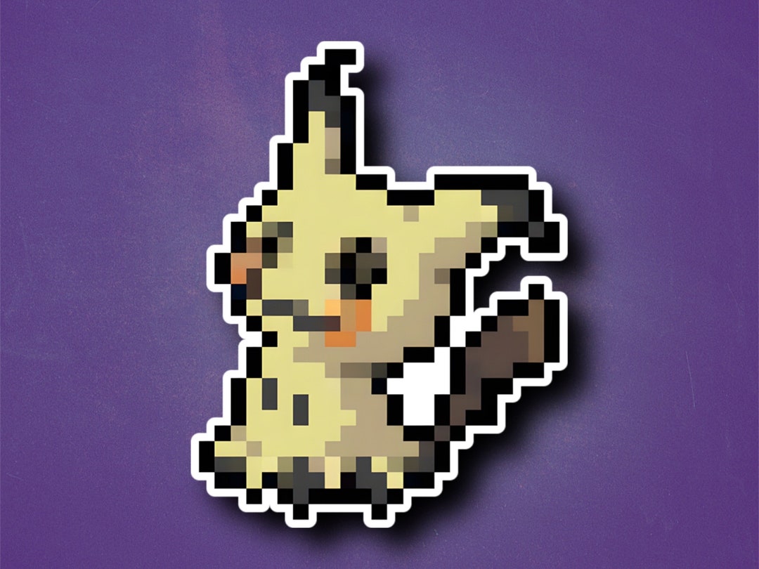 Mimikyu Sticker Pixel Art Sprite Pokémon Water - Etsy Australia