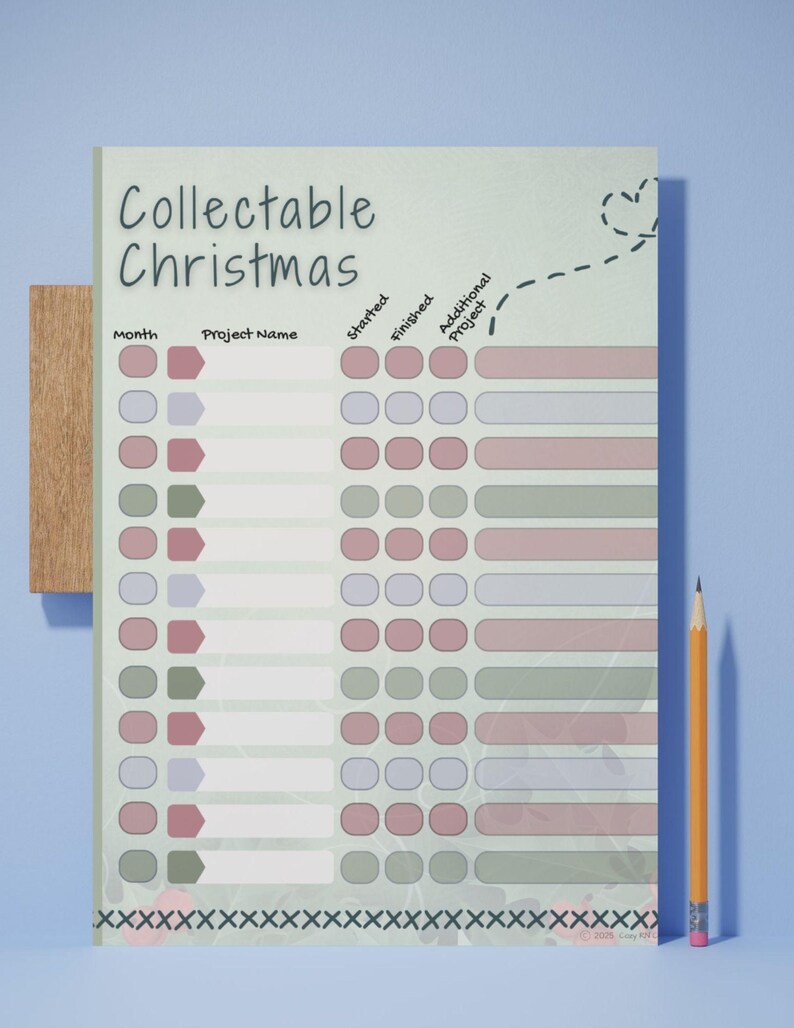 Planner Project Tracker Page for Kimberbell ME Time Subscription ...