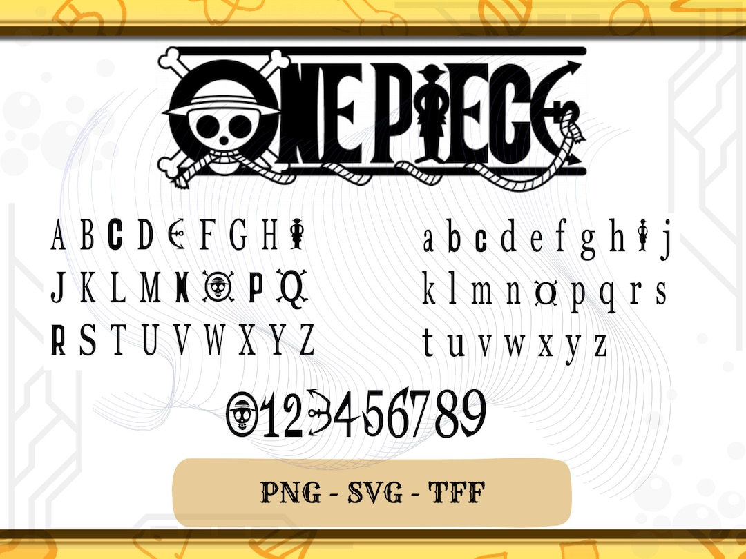 Fuente de anime pirata letras de anime Cricut SIlhouette - Etsy México