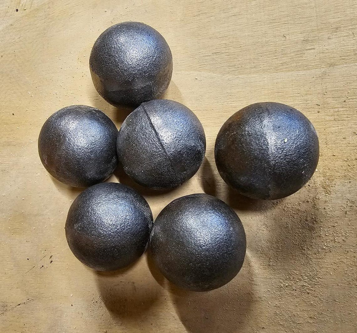 Cast Iron Balls - 2" Steel for Welding, Art, Sculpture - 6 Pc Set - Etsy