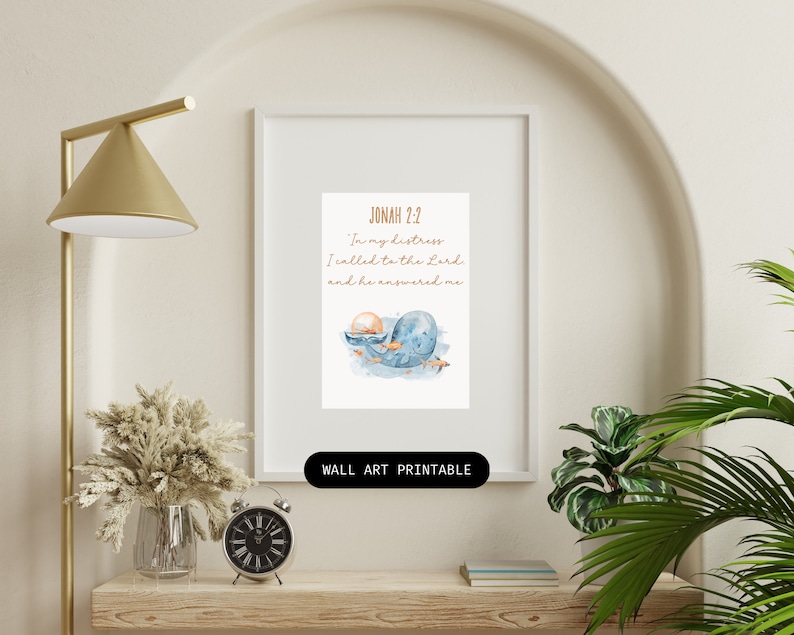 Jonah and the Fish, Nursery- Instant Digital Download - Etsy