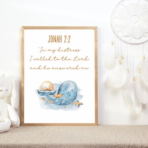 Jonah and the Fish, Nursery- Instant Digital Download - Etsy