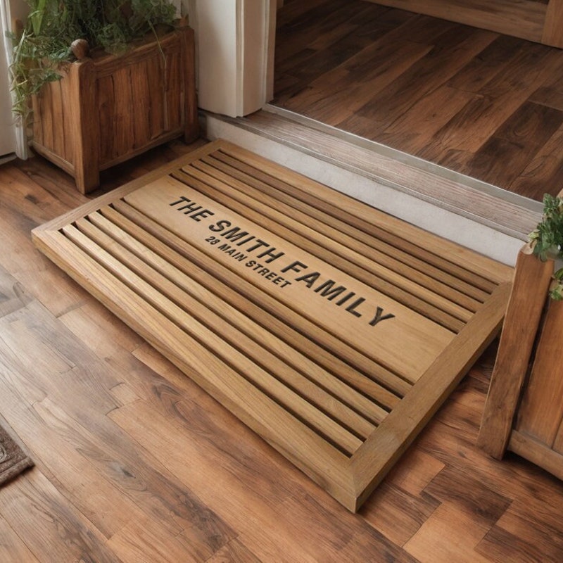 Wood Wooden Floor Mat - Etsy