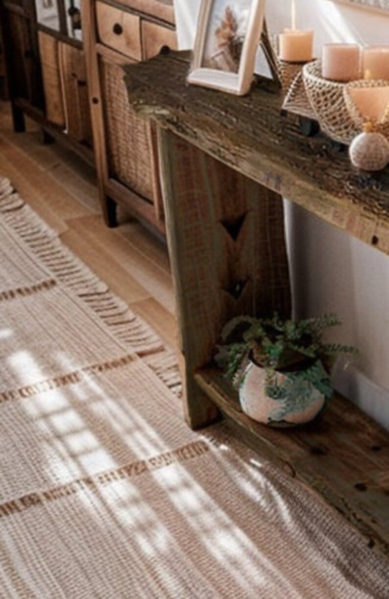 Handmade Rustic Console Table, Custom Reclaimed Farmhouse Hallway Table ...