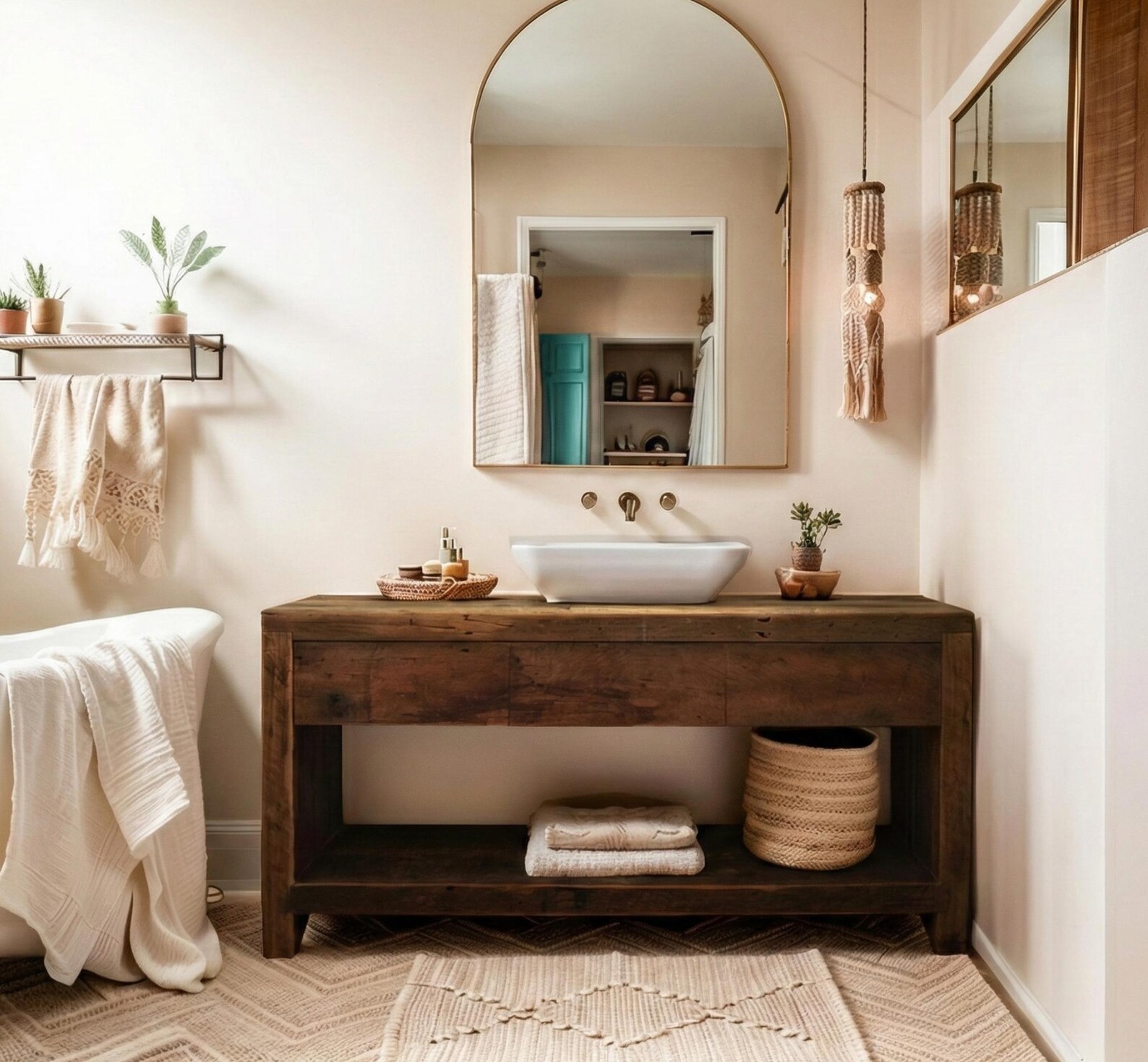 Custom Handmade Rustic Barnwood Vanity Bathroom, Rustic Single Sink ...