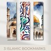 6 Islamic Bookmarks Set, Quranic Bookmark, Bookmark Ramadan, Bookmark ...
