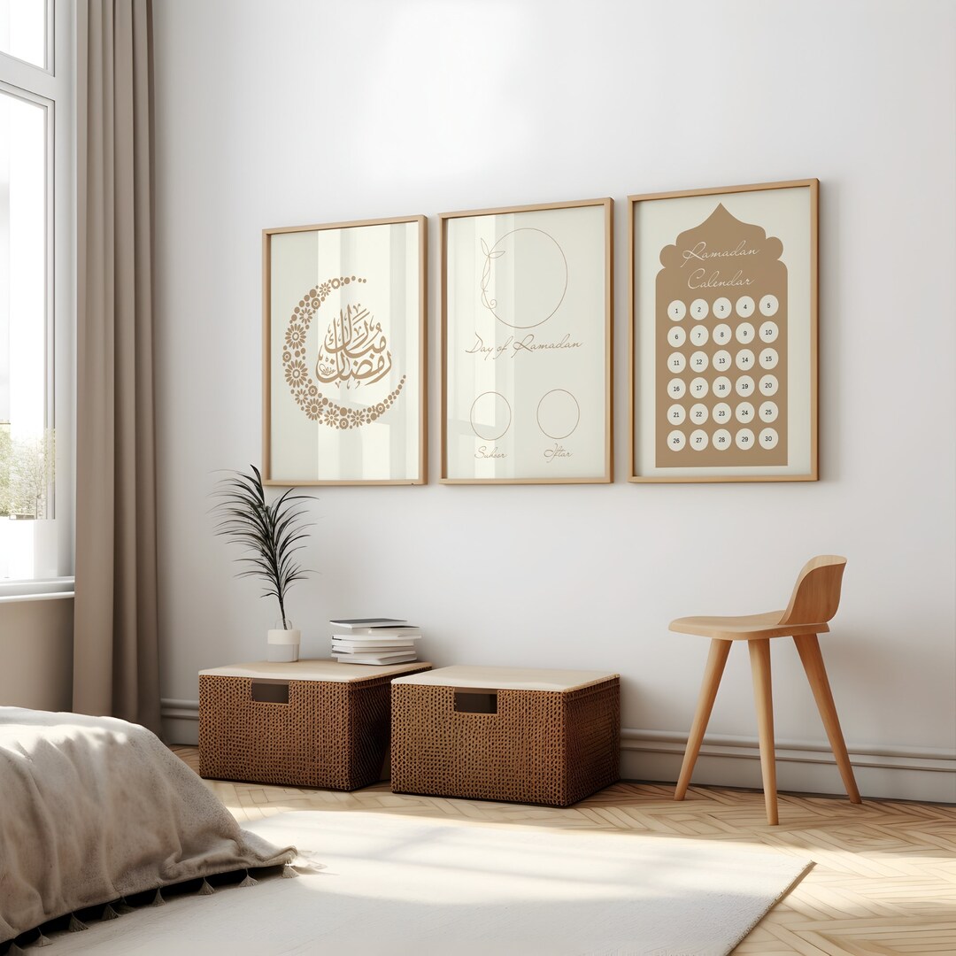 Ramadan Countdown Calendar, Set of 3 Ramadan Calendar Printable ...