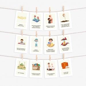 50 Ramadan Good Deeds Cards,ramadan Islamic Game,ramadan Kids ...