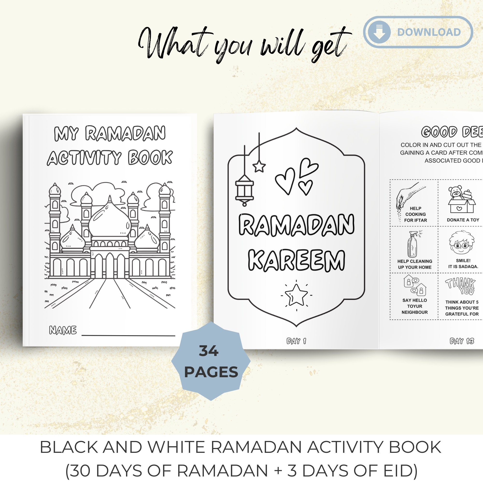 Bundle Ramadan Activities for Kids, Ramadan Good Deeds Cards, Ramadan ...