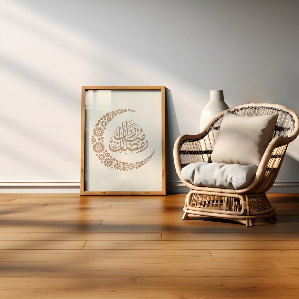 Printable Ramadan Mubarak Art, Modern Ramadan Art, Ramadan Wall Art ...