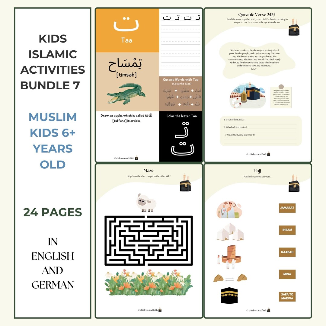 Ramadan Islamic Activity,fun Game,eid Toddler Activity,islamic ...