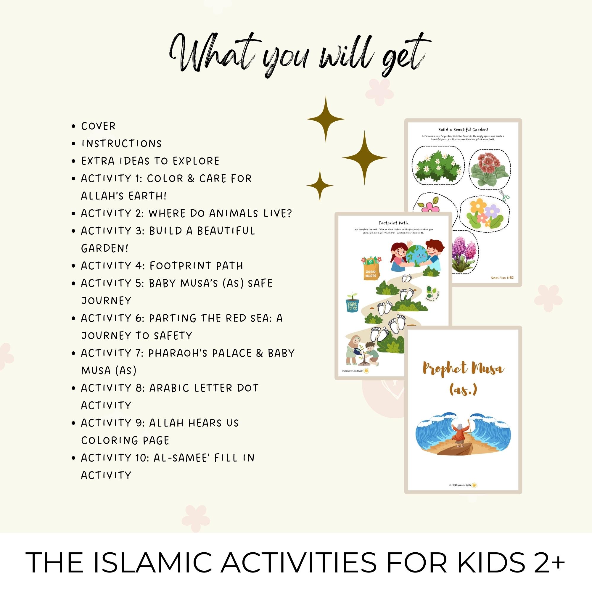 Islamic Kids Activity Book, Muslim Learning, Eid Gift (digital Download ...